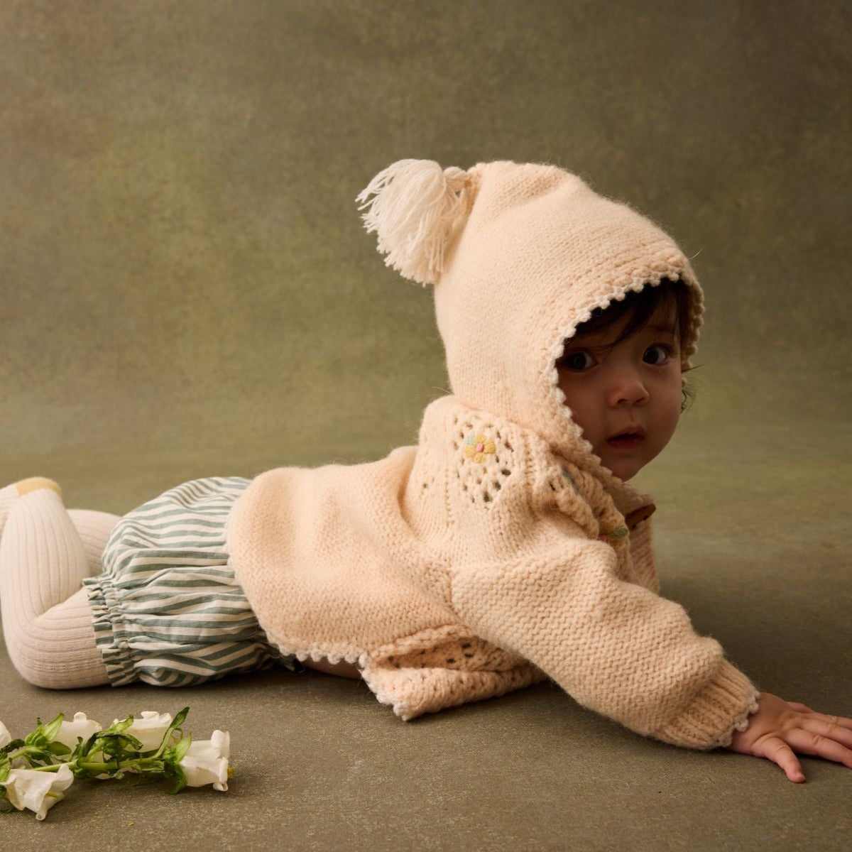 Louise Misha Iona Baby Cape Knit Blush – Smol